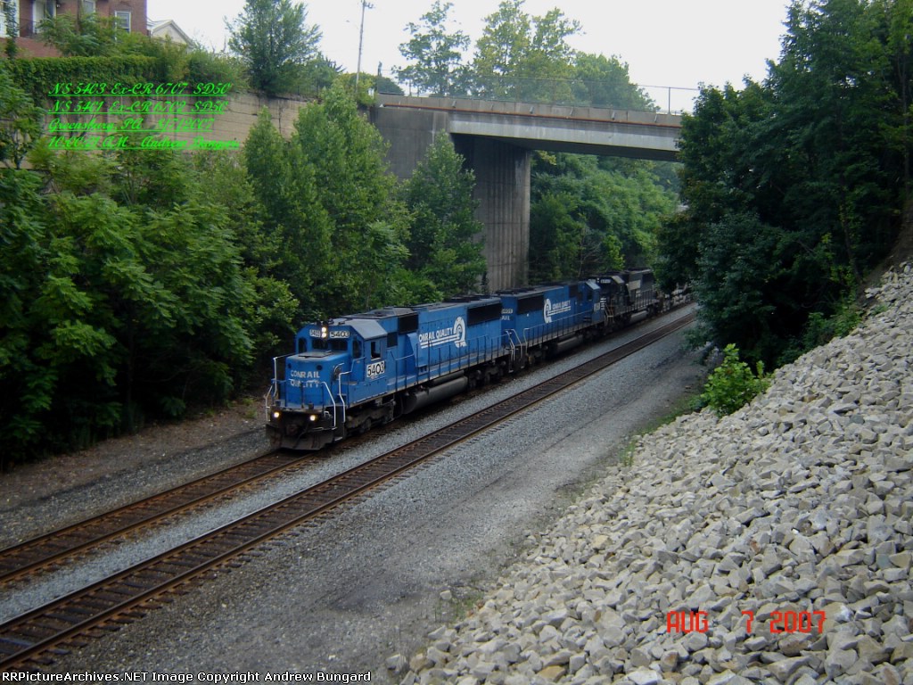 NS 5403 Ex-CR 6707 SD50 August 07, 2007